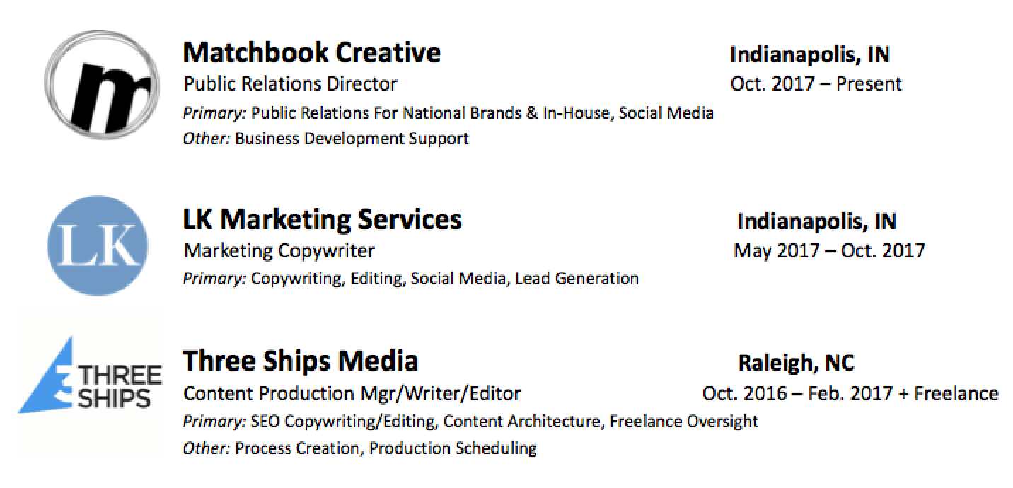 Where Have I Worked? – Joshrattray.com